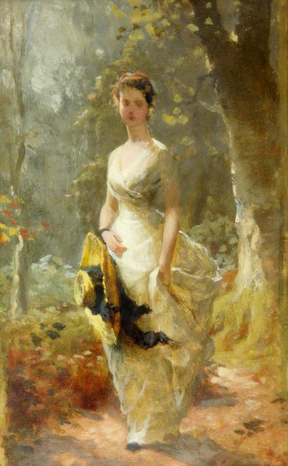 Young Lady by George Elgar Hicks - Art Renewal Center