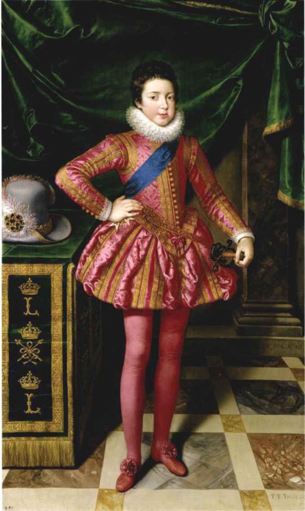 Louis XIII as a Child by Frans Pourbus the Younger - Art Renewal Center