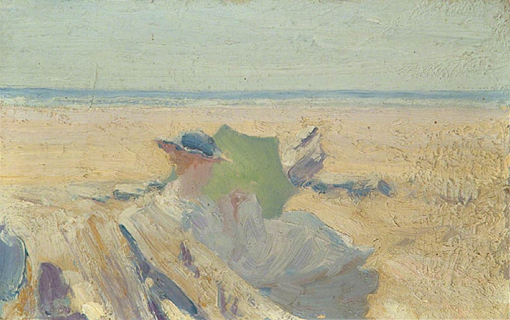 Lady with a Blue-Brimmed Hat by Louis Ginnett - Art Renewal Center