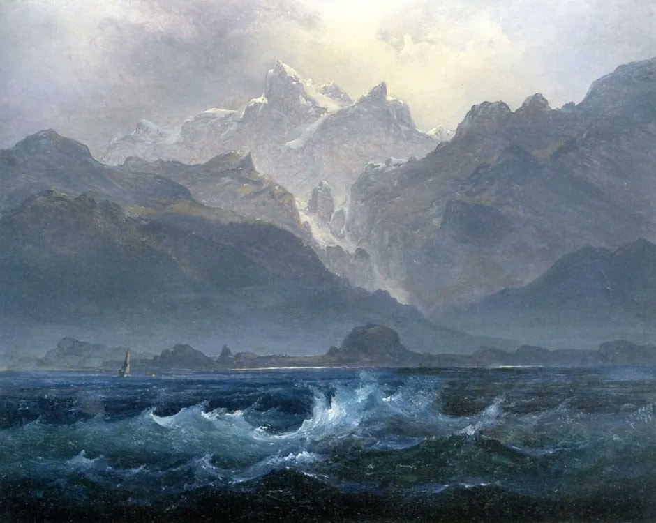The North Cape by Moonlight by Peder Balke - Art Renewal Center