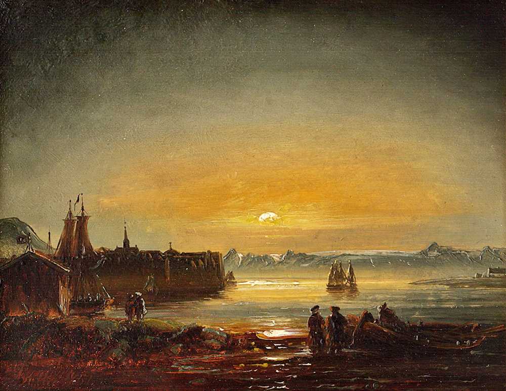 The North Cape by Moonlight by Peder Balke - Art Renewal Center
