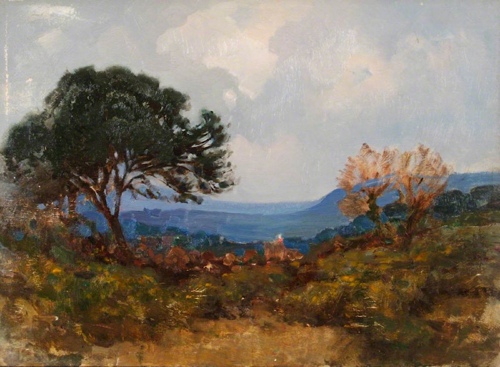Italian Landscape by Benjamin Haughton - Art Renewal Center