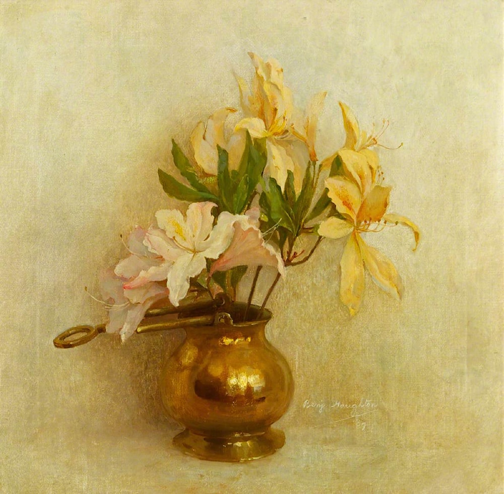Azaleas by Benjamin Haughton - Art Renewal Center