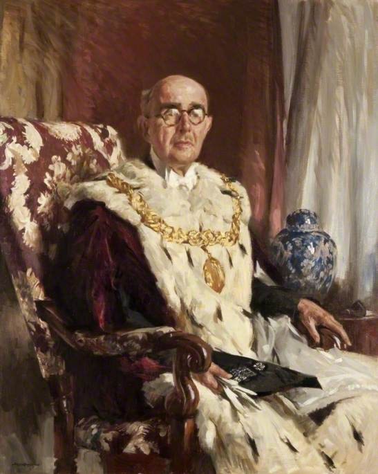 Andrew Hood, Lord Provost of Glasgow (1955–1958) by Stanley Cursiter ...