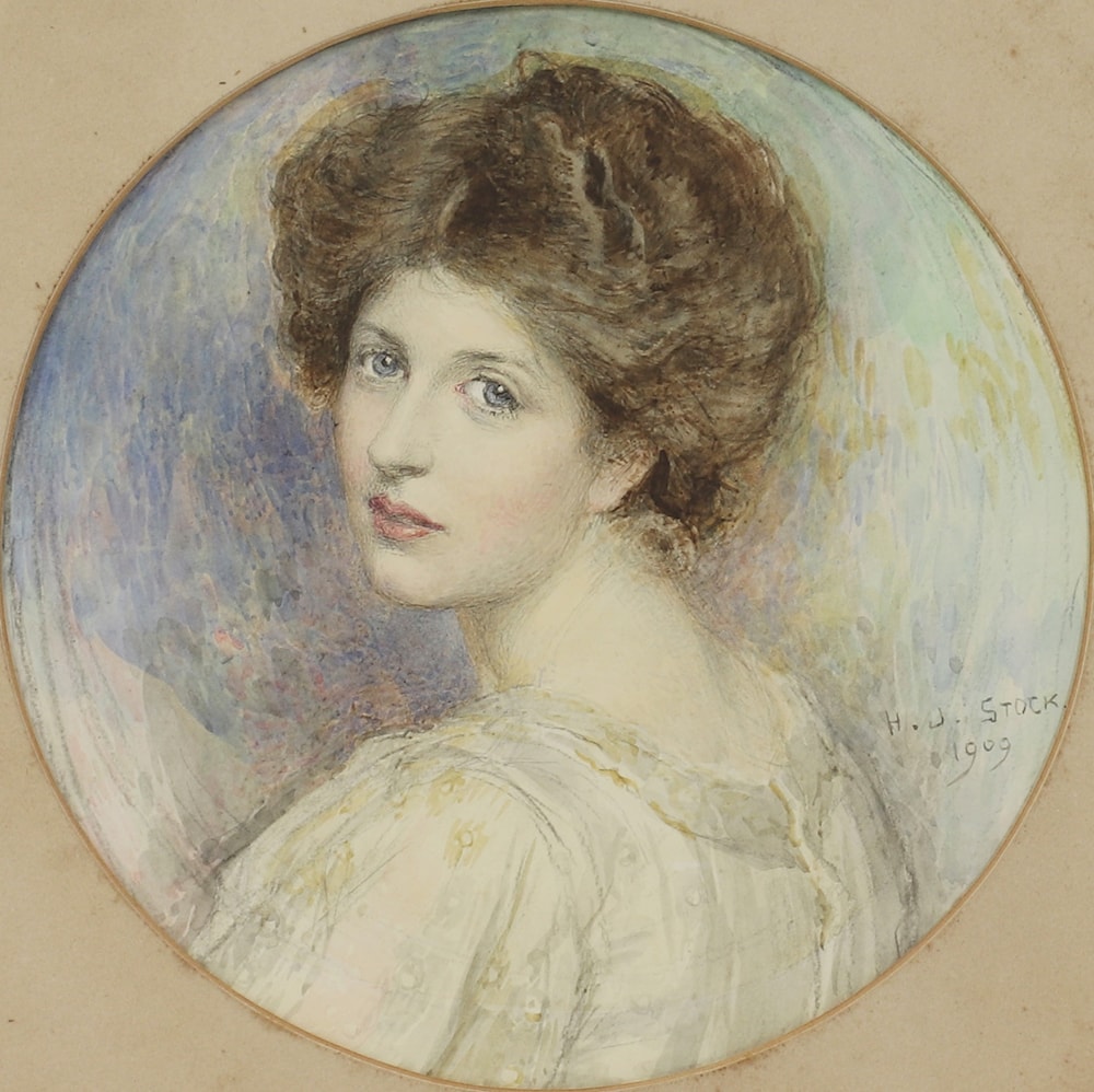 Portrait of the Hon. Fenella Bowes-Lyon (née Fenella Hepburn-Stuart ...