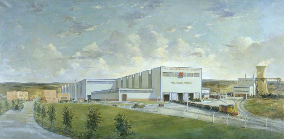 Velindre Works, Start End View by Charles Ernest Cundall - Art Renewal ...