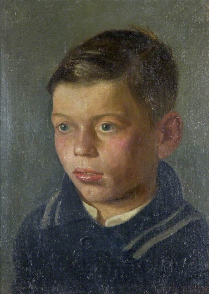 Head of a Boy by Edward Le Bas - Art Renewal Center