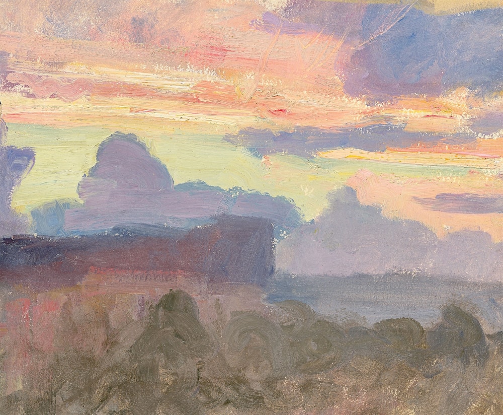 Cloud study (sunset) by Osmar Schindler - Art Renewal Center