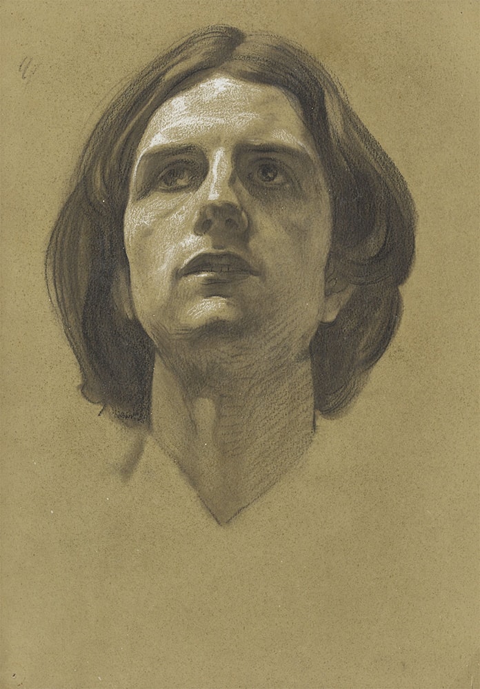 Portrait study by Osmar Schindler - Art Renewal Center