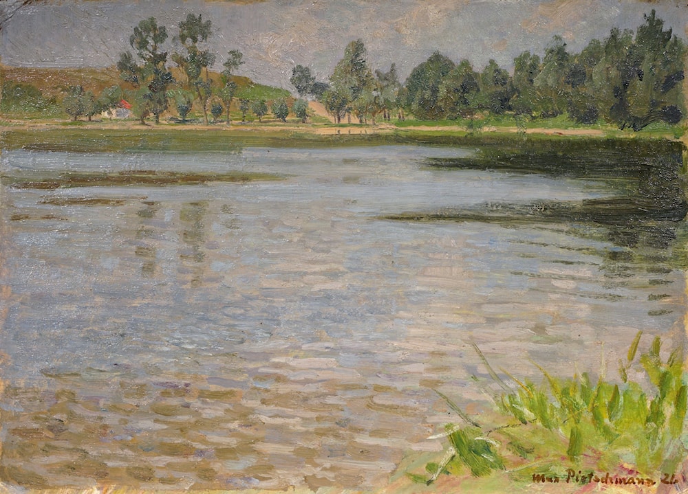 Am Lübbe-See by Max Pietschmann - Art Renewal Center