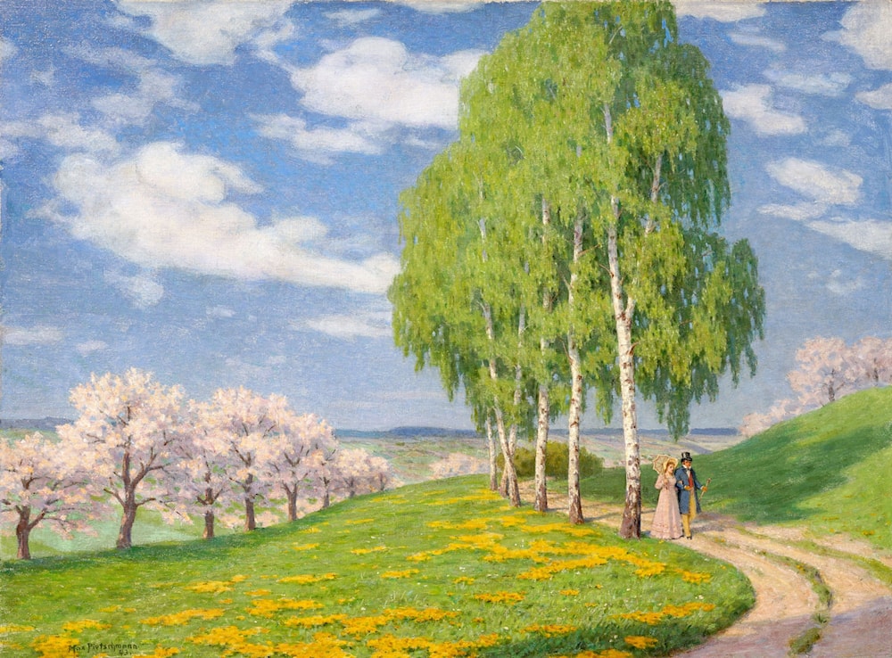 Frühlingsspaziergang im Dresdner Land by Max Pietschmann - Art Renewal ...
