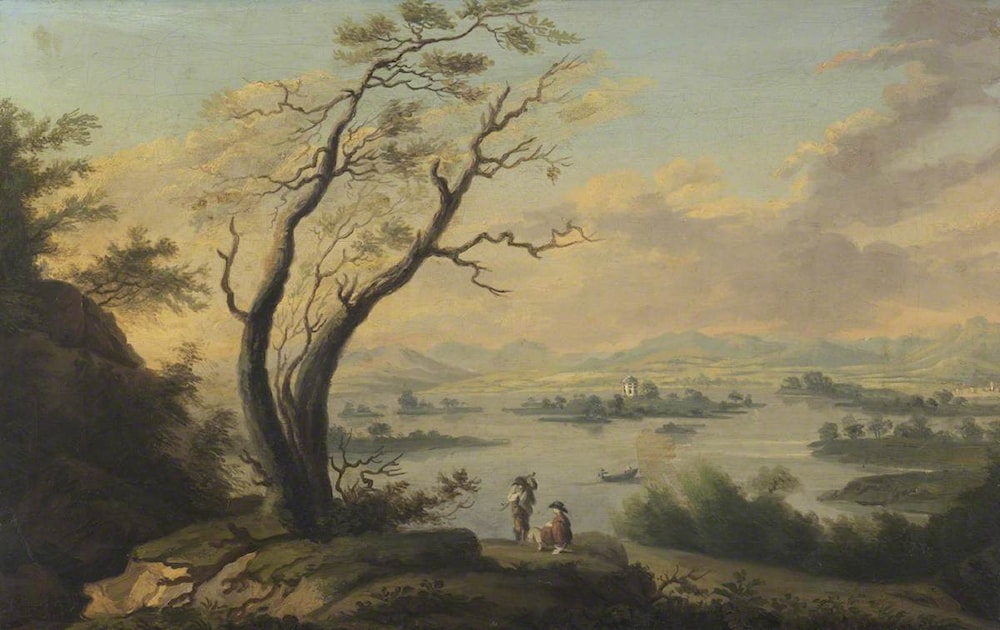 View of Windermere and Belle Isle from the Station by Joseph Farington ...