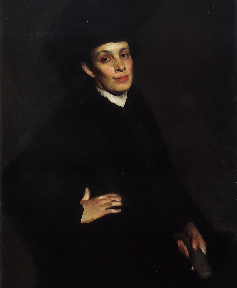 Dama u Crnom by Josip Racic - Art Renewal Center