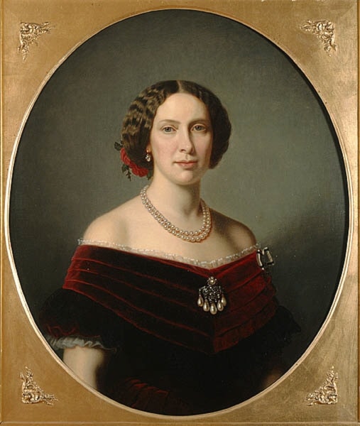 Lovisa (Vilhelmina Fredrika Alexandra Anna Lovisa), 1828-71, drottning av Sverige by Amalia ...