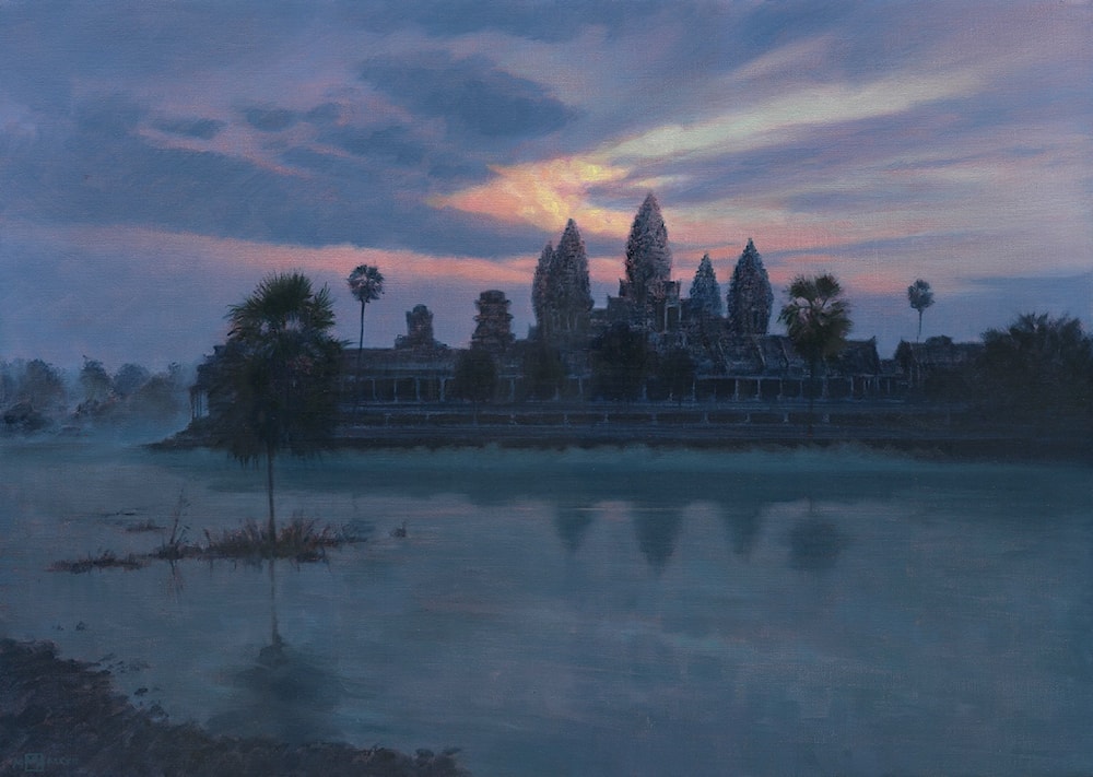 Angkor Dawn by Mark Harrison - Art Renewal Center