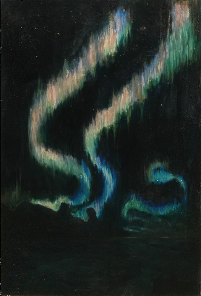 Aurora Borealis, Inglefield Gulf by Frank Wilbert Stokes - 2 images ...