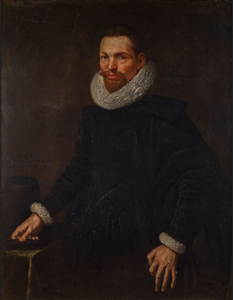 Portrait of a Northern European Gentleman by Louis Finson - Art Renewal ...