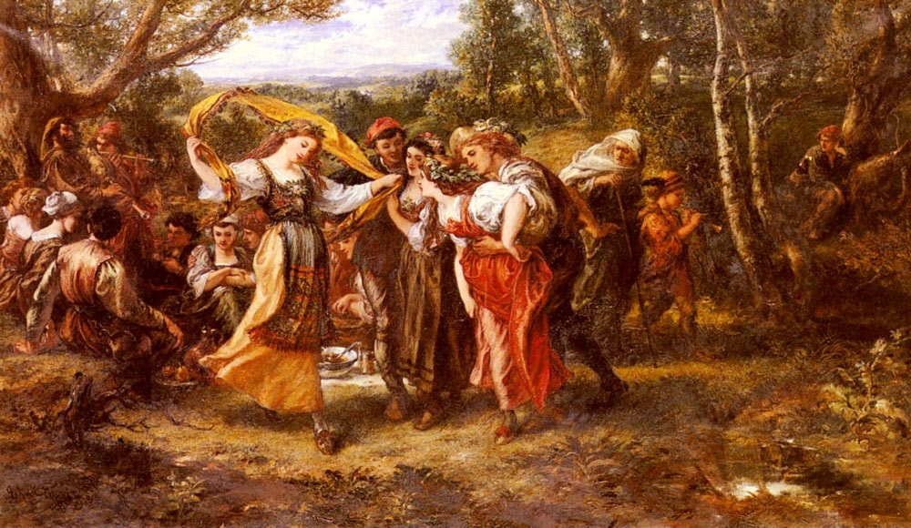 Old Age and Youth by Sir John Gilbert - Art Renewal Center