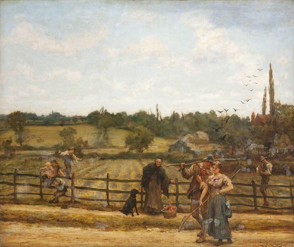Haymaking and Lovemaking by Sir Hubert von Herkomer - Art Renewal Center