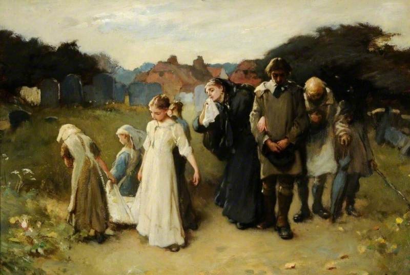 Her First Born by Frank Holl - Art Renewal Center