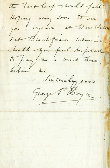 [To Mrs. Toynbee: page 4] by George Price Boyce - Art Renewal Center