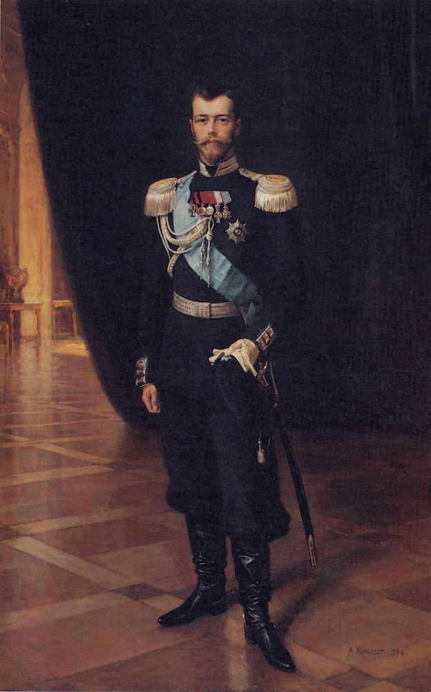 Portrait of Russian emperor Nicholas II by Albert Edelfelt - Art ...