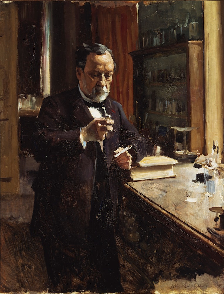 Study for the Portrait of Louis Pasteur by Albert Edelfelt - Art ...