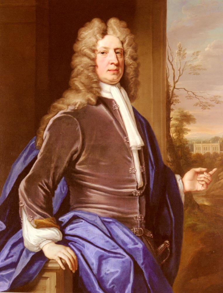 Portrait Of George Dodington by Thomas Gibson - Art Renewal Center