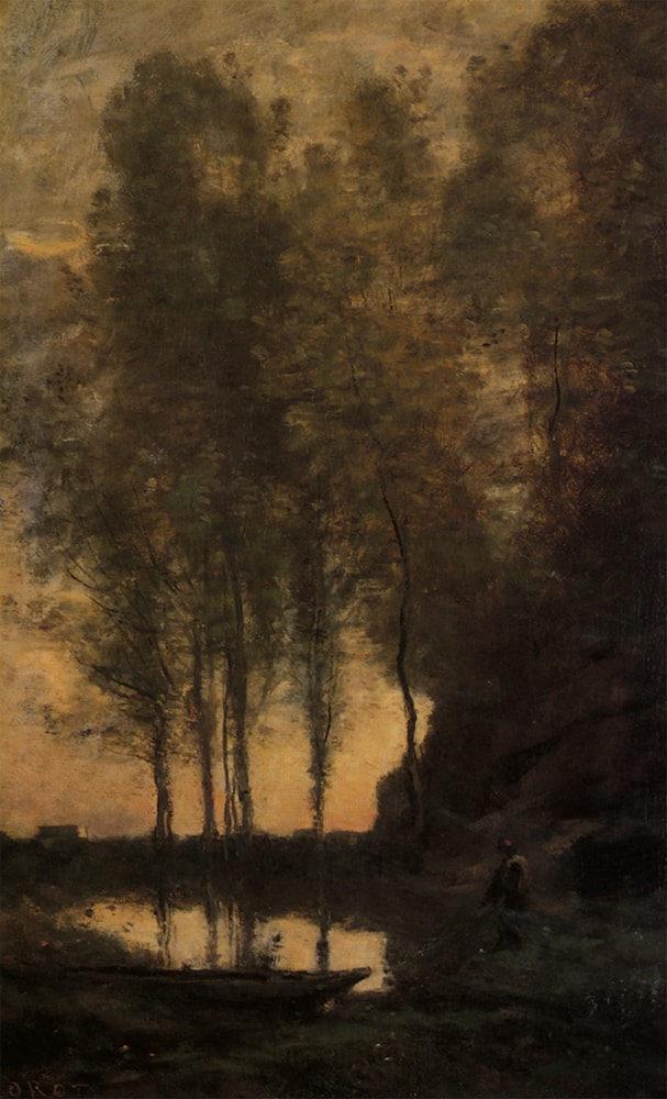 Le Passeur Attachant sa Barque by Jean-Baptiste-Camille Corot - Art ...