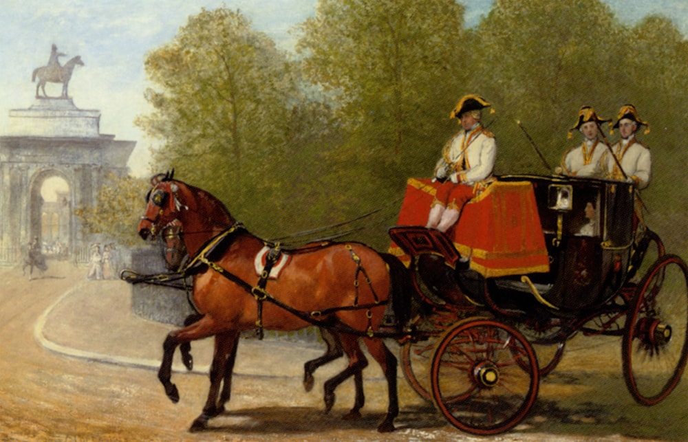 Returning from her majestic drawing room in Hyde Park by Alfred ...